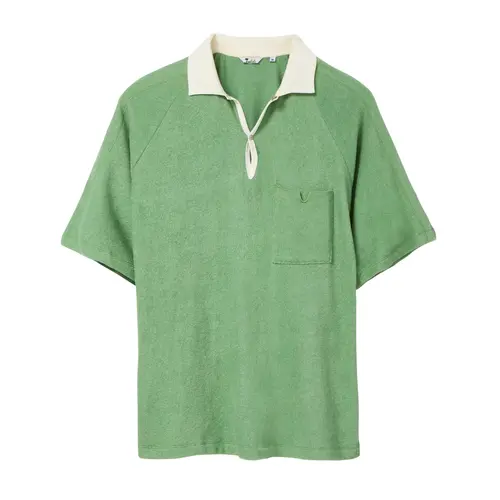 TOMBOLO Raglan Terry Polo - Green