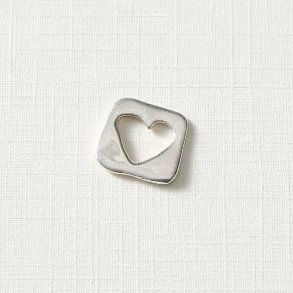 TEN THOUSAND VILLAGES Sterling Heart Charm Pendant