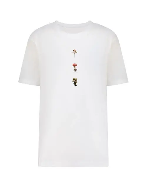 UCHÈ Mushroom Graphic T-shirt - White