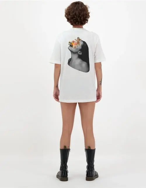 UCHÈ Mushroom Graphic T-shirt - White