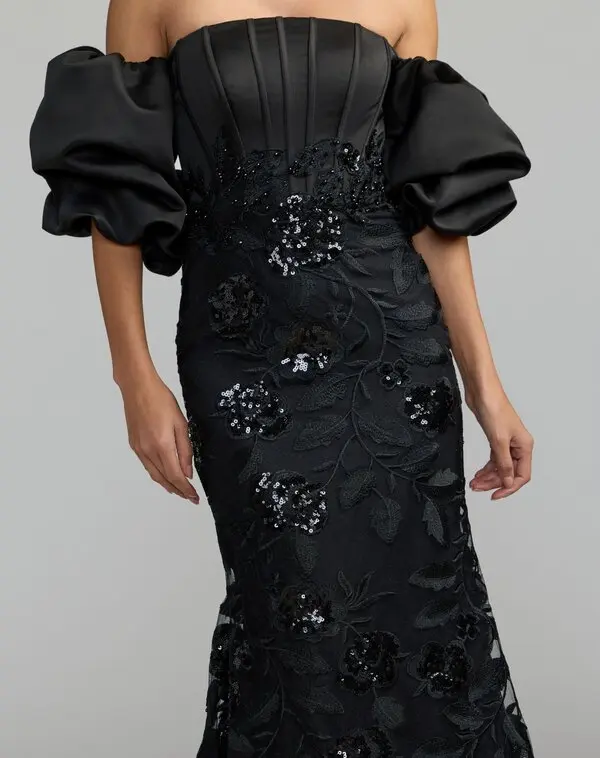 Mac Duggal Off-the-shoulder Gown