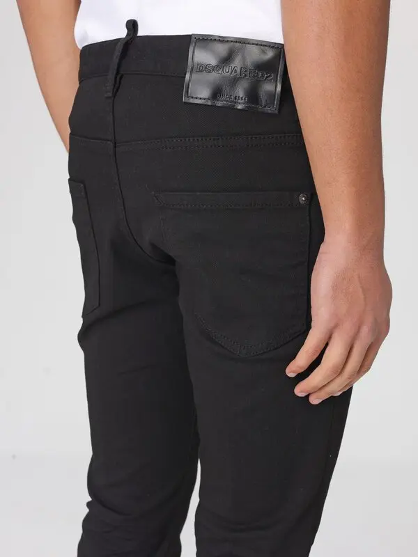 Dsquared2 Five-pocket Straight Fit Stretch Denim Jeans