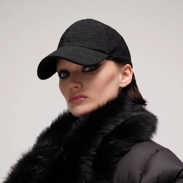 Gucci Embossed Gg Jersey Baseball Hat