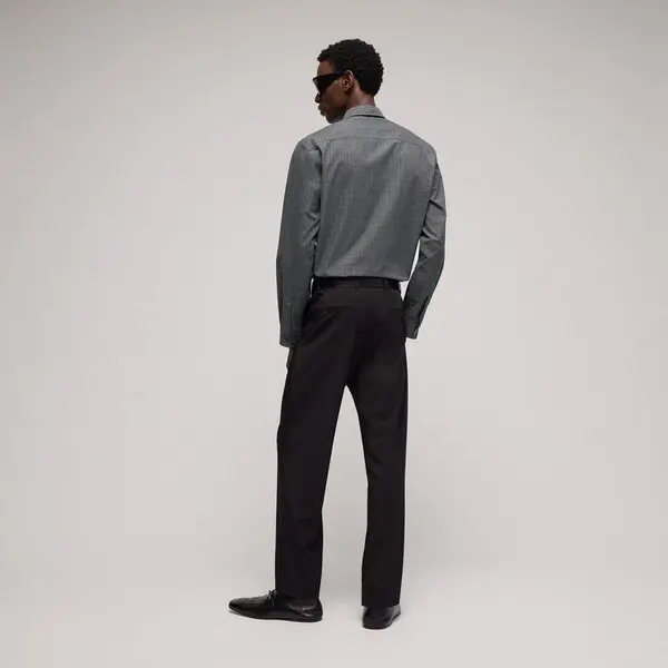 Gucci Check Cotton Lamé Shirt With Embroidery