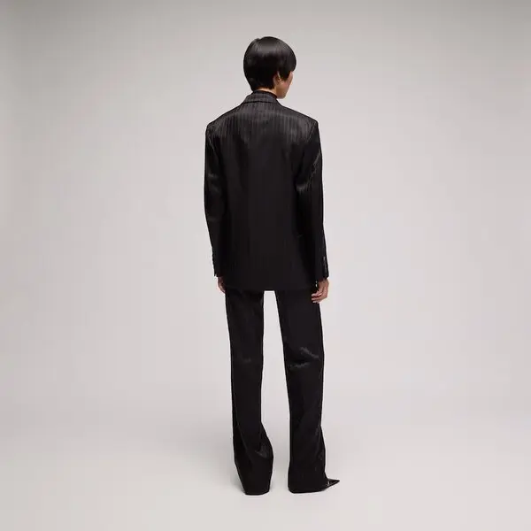 Gucci Pinstripe Wool Silk Jacket