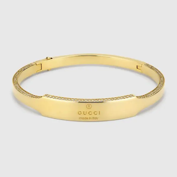 Gucci Trademark Bangle Bracelet - Crystals