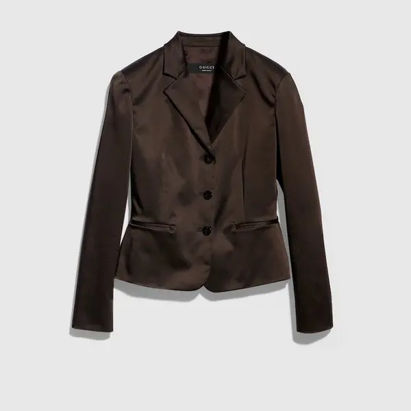 Gucci Stretch Acetate Duchesse Jacket Ready-to-wear - Brown