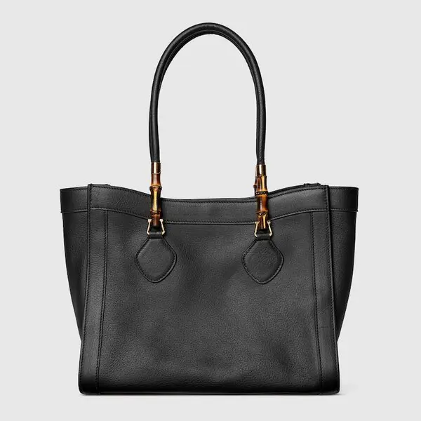 Gucci Bamboo Tote Medium Bag Leather - Black