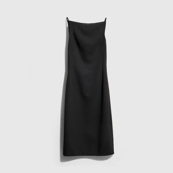Gucci Fine Silk Faille Dress With Tag - Black
