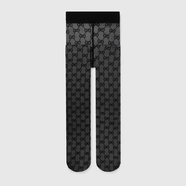 Gucci Gg Stretch Nylon Tights - Black