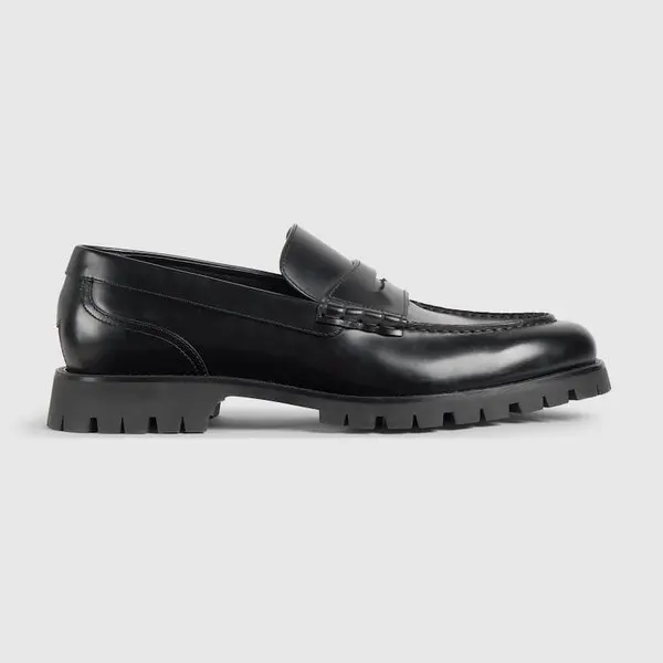 Gucci Loafer With Lug Sole Leather