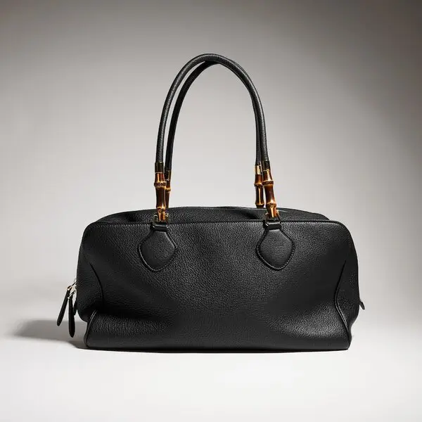 Gucci Boston Bag With Bamboo Leather Handles