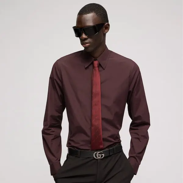 Gucci Silk Jacquard Neck Tie