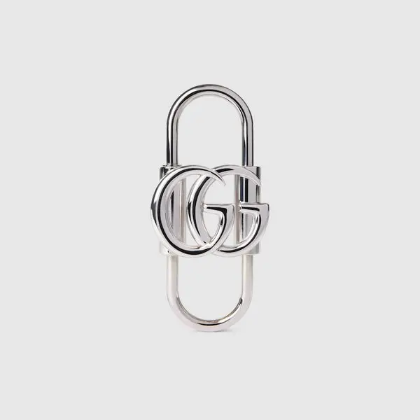 Gucci Key Chain With Double G Metal - Silver