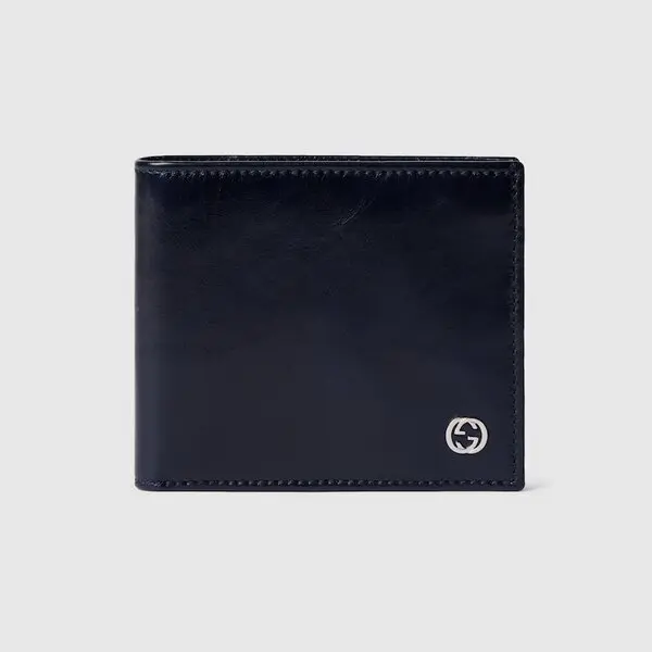Gucci Bi-fold Wallet With Interlocking G Leather