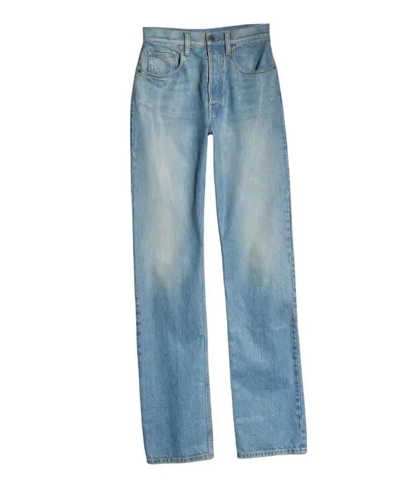 Gucci Cotton Denim Pants With Soft Coating - Blue