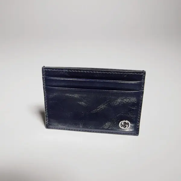 Gucci Card Case With Interlocking G Leather
