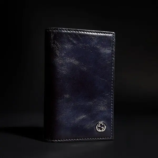 Gucci Card Case Wallet With Interlocking G Leather