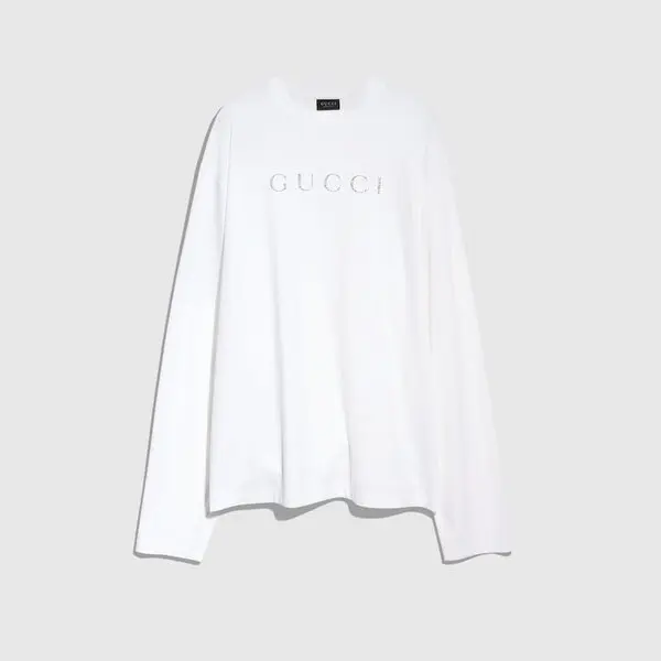 Gucci Cotton Jersey T-shirt With Print - White