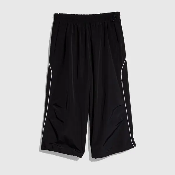 Gucci Cotton Nylon Bermuda With Embroidery - Black