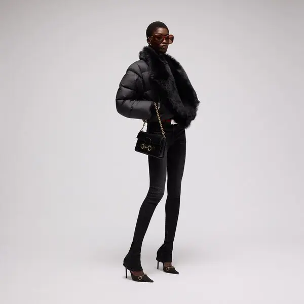 Gucci Padded Polyester Jacket With Shearling Ready-to-wear