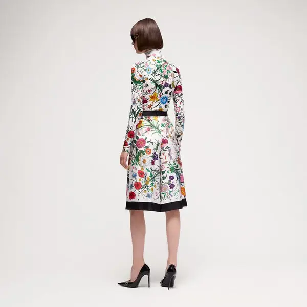 Gucci Printed Nylon Jersey Turtleneck Top Ready-to-wear