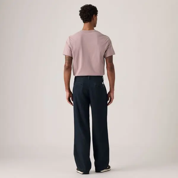 LEVI'S Xx Chino Baggy Pleated Herringbone Pants - Refined Rugged Herringbone