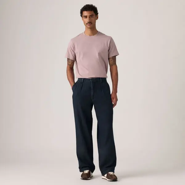 LEVI'S Xx Chino Baggy Pleated Herringbone Pants - Refined Rugged Herringbone