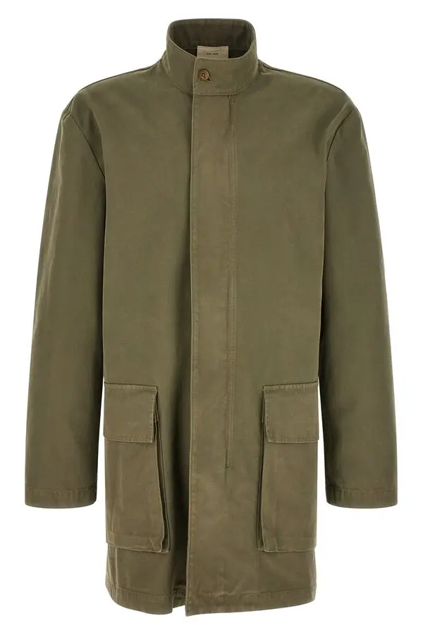 THE ROW Simeau Cotton Canvas Coat - Green