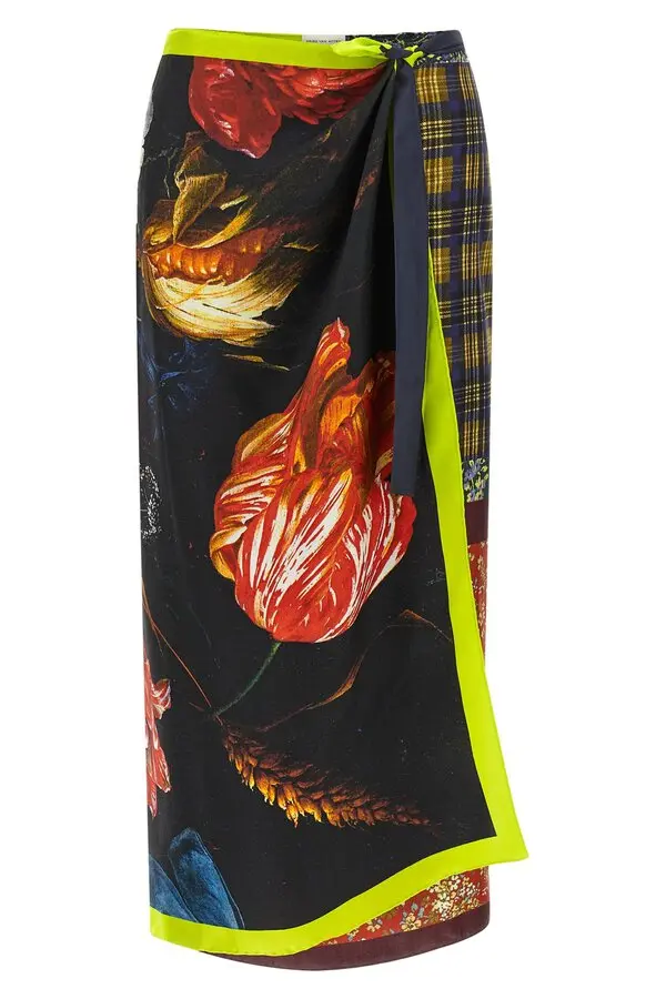 Dries Van Noten Wrap Sarong Skirt