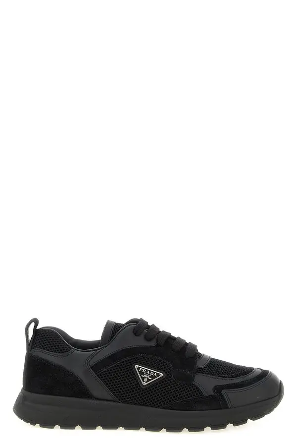 Prada Prax' Sneakers With Logo - Black