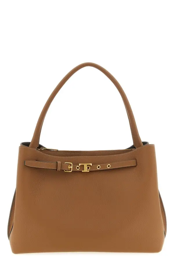 TOD'S T Signature' Handbag - Brown