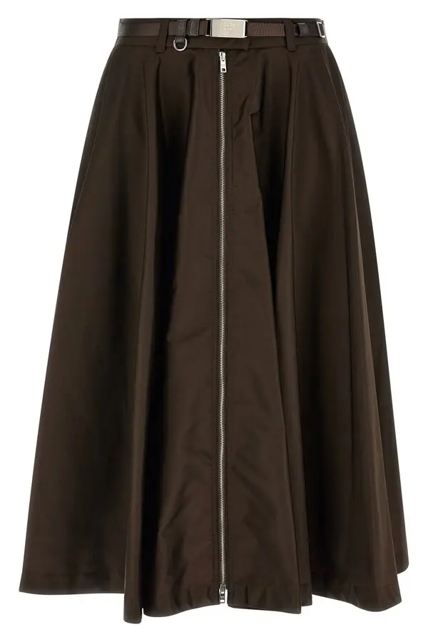 Prada Front Zip Skirt