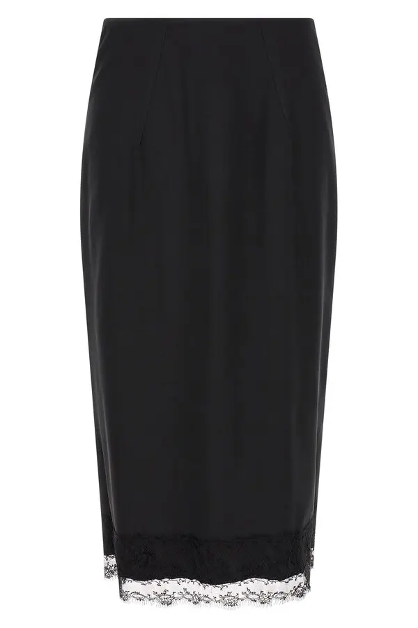Ermanno Scervino Lace Sheath Skirt - Black