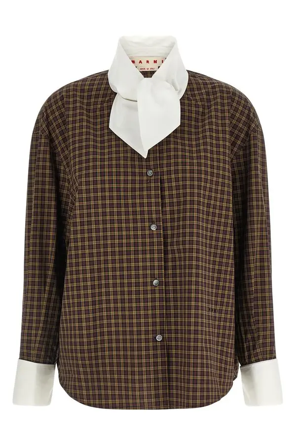Marni Scarf Collar Shirt