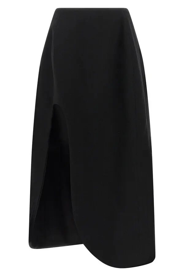 JIL SANDER Skirt 158' Slit Skirt - Black