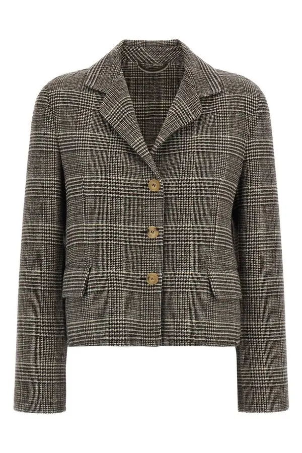 Ermanno Scervino Blazer Cropped Check - Multi
