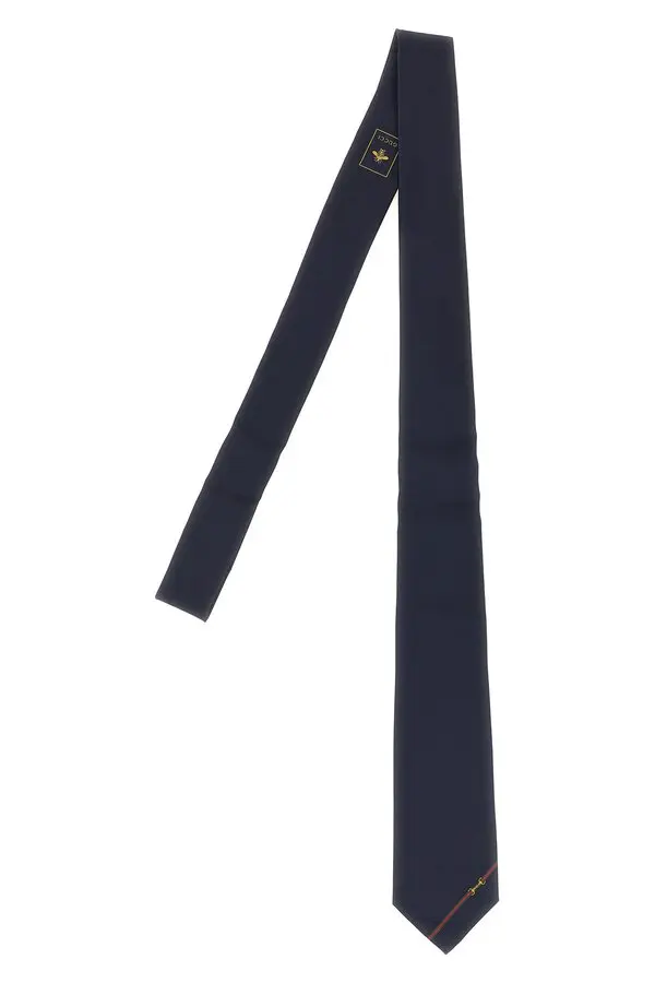 Gucci Jacquard Silk Tie - Blue
