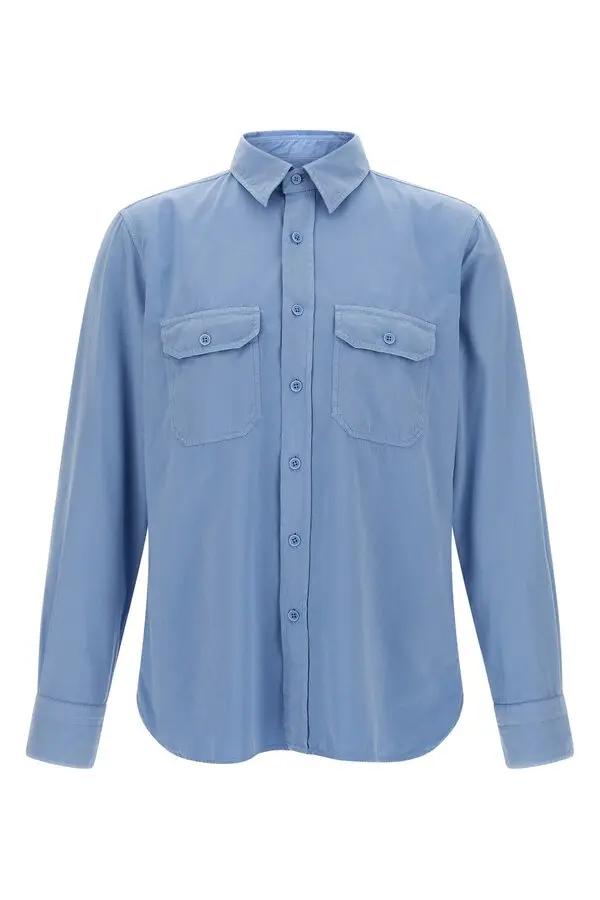 TOM FORD Faille Shirt - Light Blue