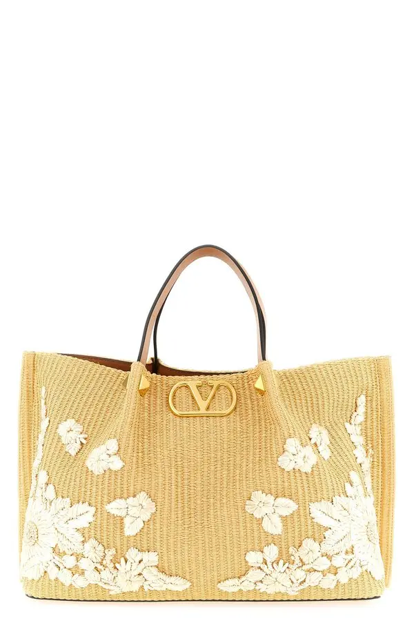 Valentino Garavani Shopping Medium Raffia