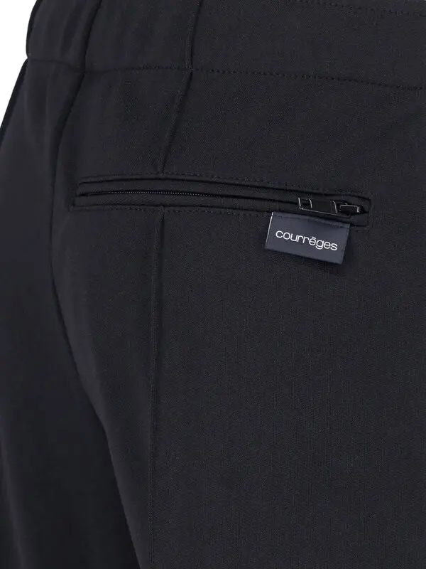 COURREGES Wide Leg Sweatpants With Contrast Detail