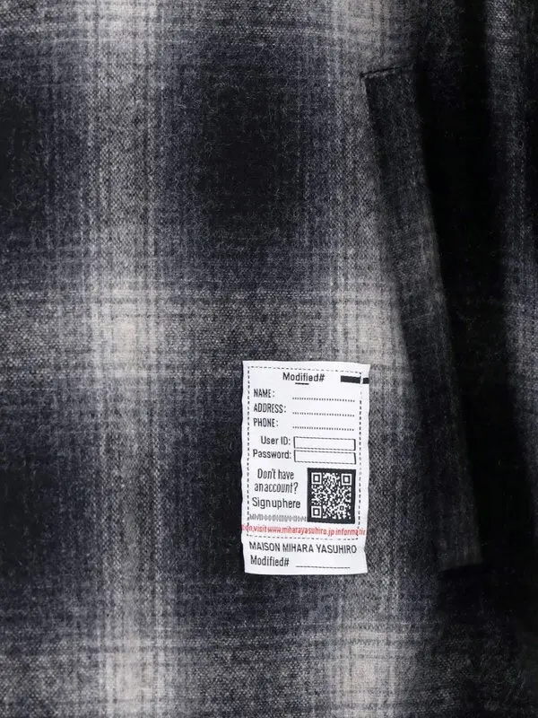 Mihara Yasuhiro Plaid Wool Shirt