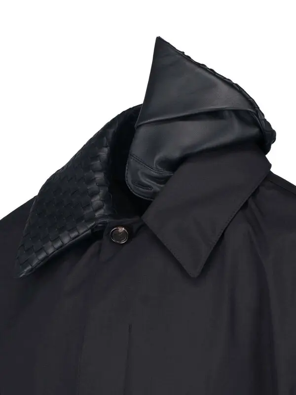 Bottega Veneta Coat In Wool And Silk Blend