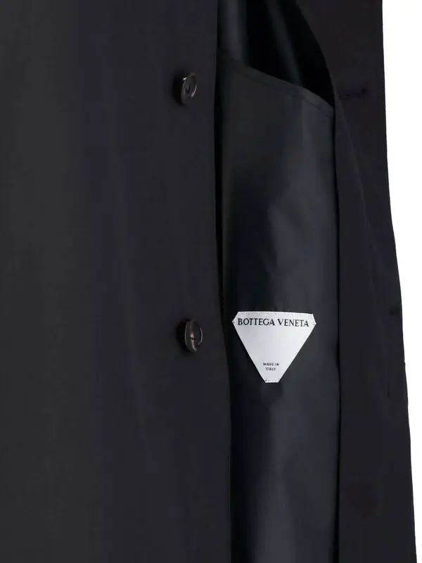 Bottega Veneta Coat In Wool And Silk Blend