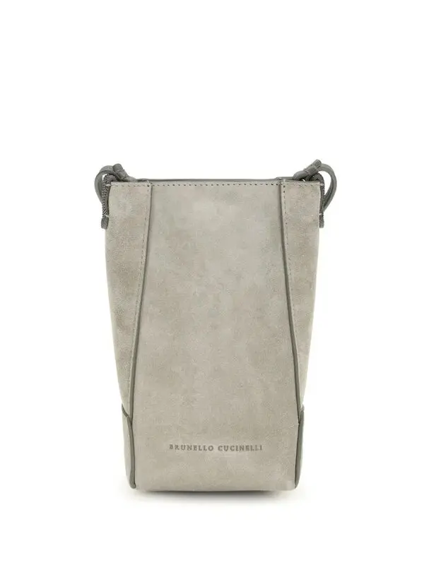 Brunello Cucinelli Suede Bucket - Gray