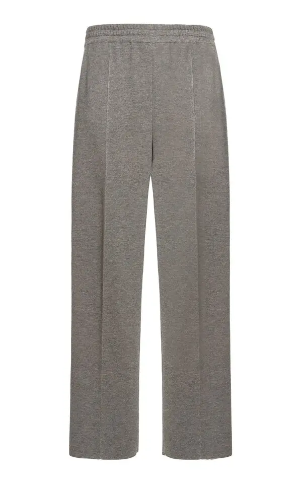 Malo Wide Leg Cashmere-silk Trousers - Dark Grey