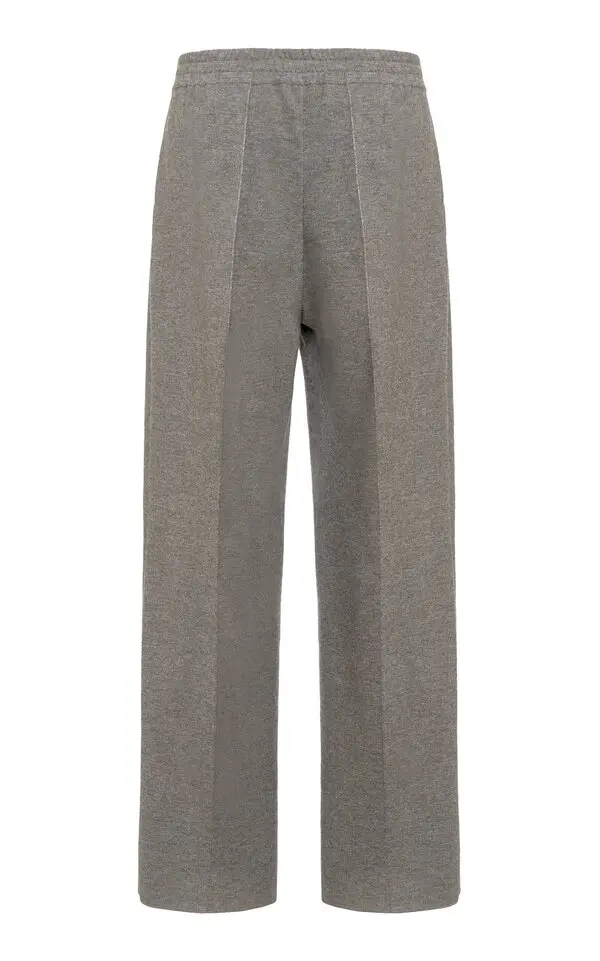 Malo Wide Leg Cashmere-silk Trousers