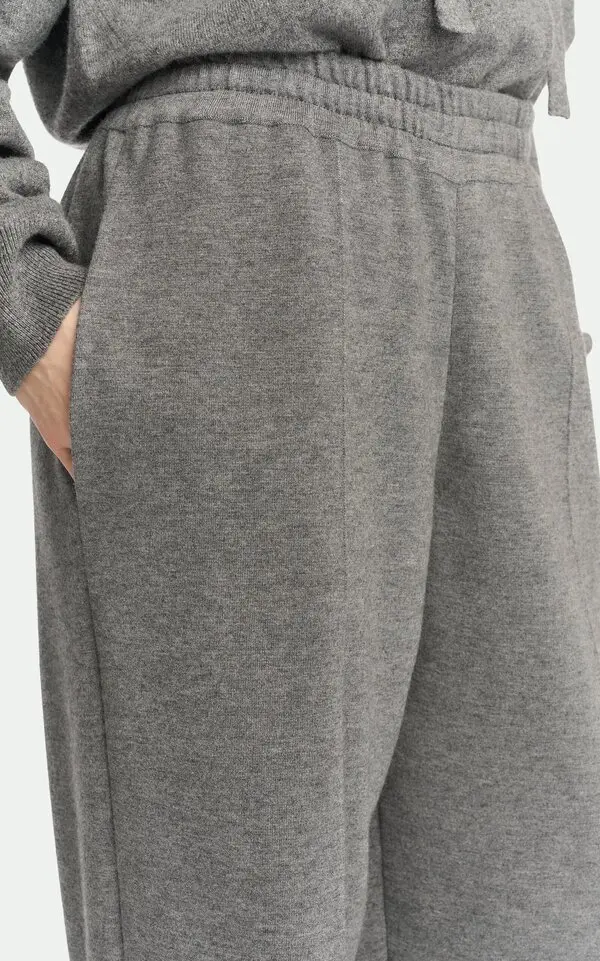 Malo Wide Leg Cashmere-silk Trousers