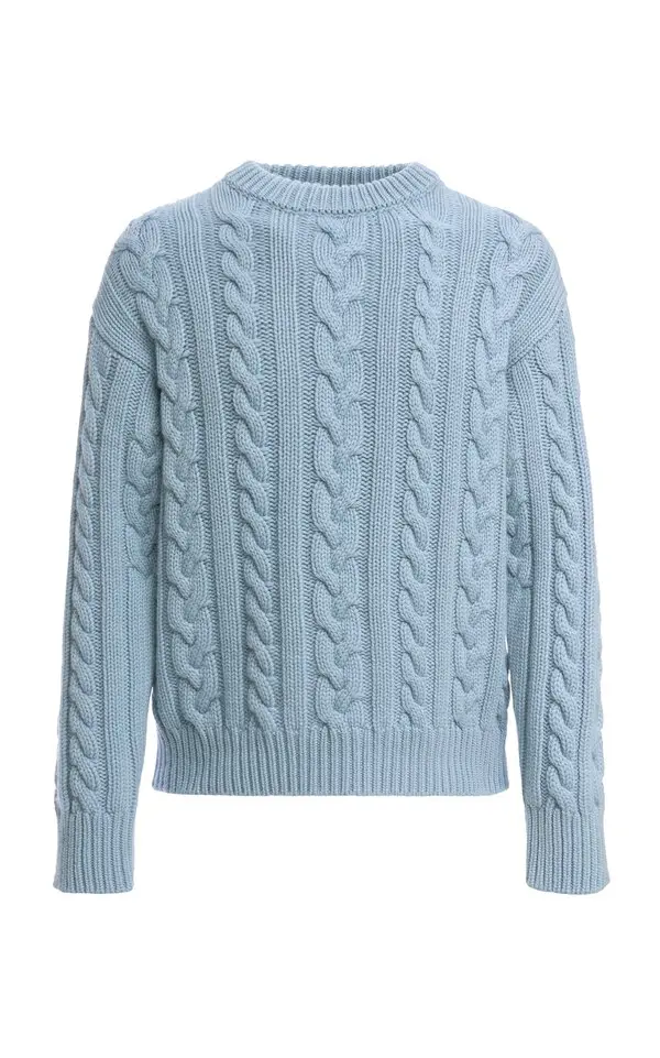 Malo Luxury Cashmere Crewneck Sweater - Blue