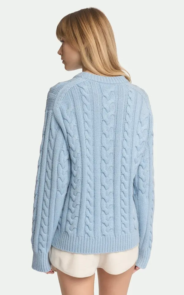 Malo Luxury Cashmere Crewneck Sweater - Blue